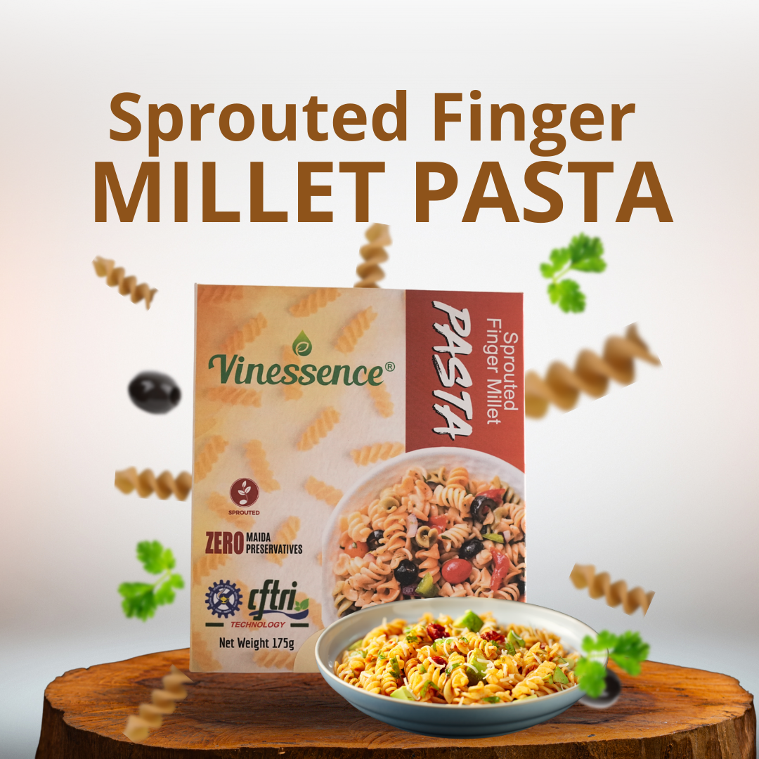 Sprouted Finger Millet Pasta – Vinessence