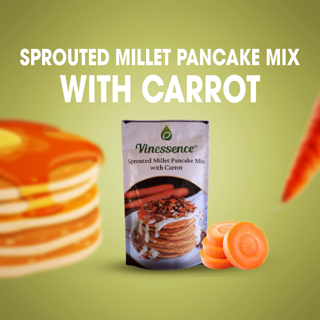 Sprouted Millet Pancake Mix with Carrot – Vinessence